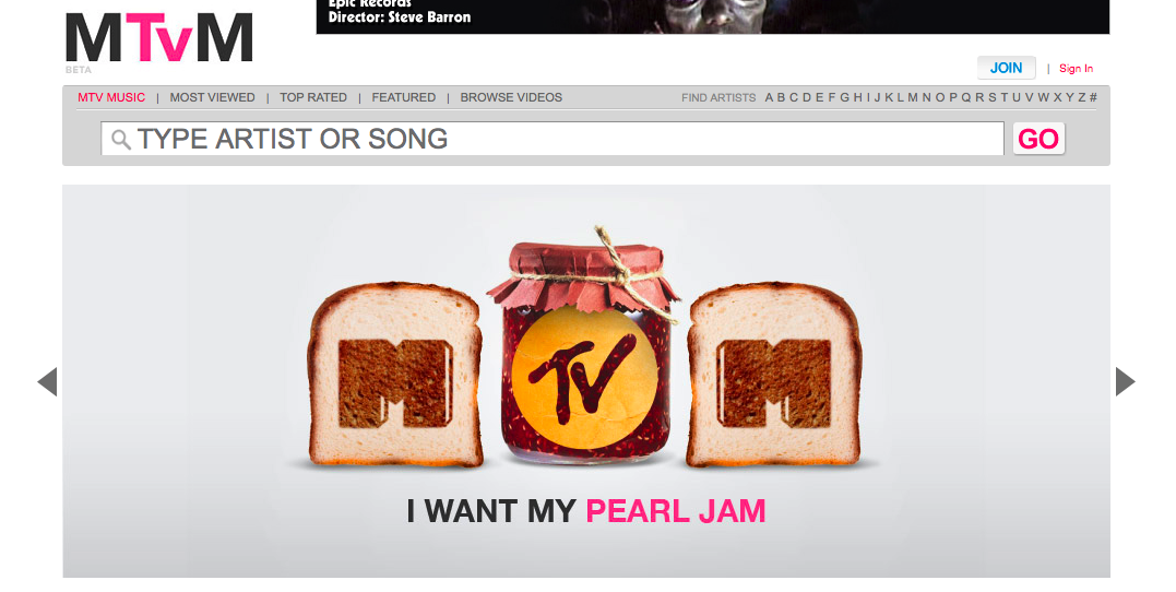 MTV lanza un portal de videoclips... a estas alturas