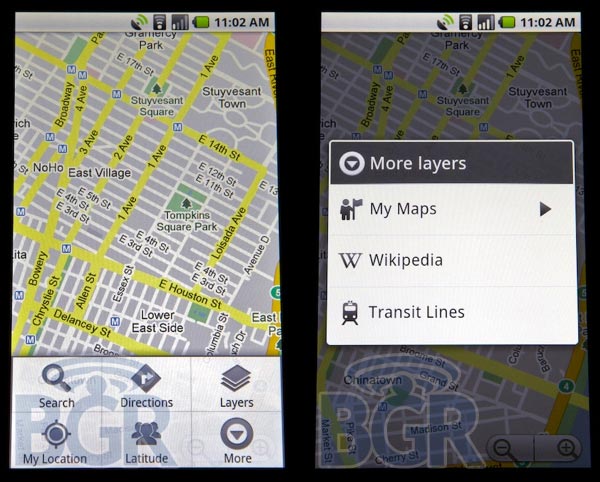 Motorola Droid, los iconos del Google Android 2.0 en el próximo ...