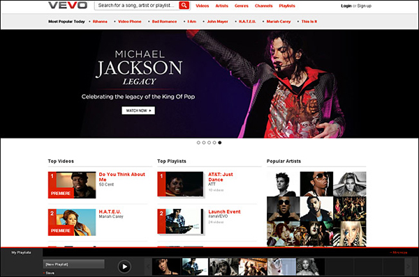 Vevo, YouTube y las discográficas abren un portal de videoclips