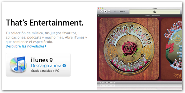 iTunes 9.1, nueva versión ya disponible para descarga