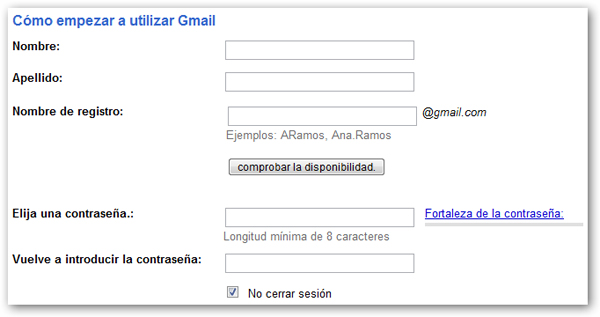 Crear Gmail, cómo crear una cuenta de correo en Gmail