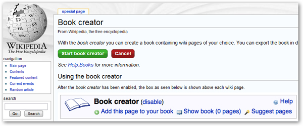 Libros Wikipedia, la enciclopedia permite crear libros con sus artí­culos