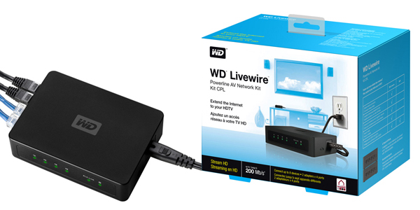 WD Livewire, mete ví­deo HD y la señal de Internet a través de la red ...
