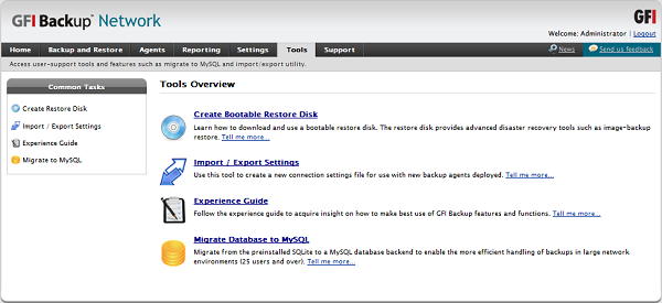 GFI Backup 2011, herramienta online para Pymes que realiza copias de ...