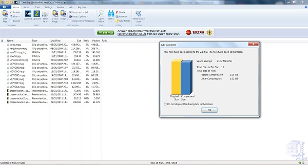 WinZip 16, características y enlace de descarga de WinZip - tuexperto.com