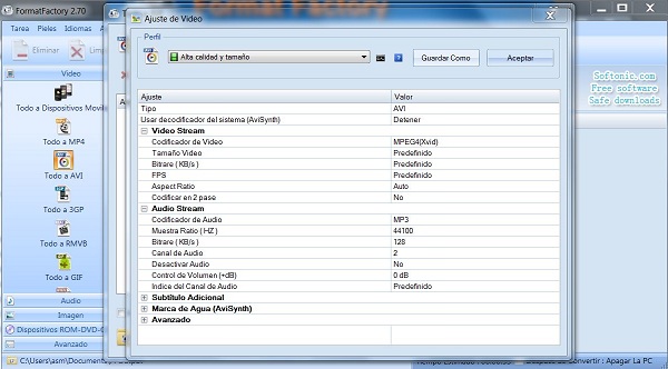 Format Factory, descarga este conversor de ví­deo y audio