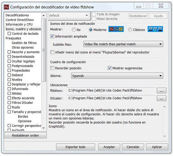 K-Lite Codec Pack, conjunto de codecs para audio y ví­deo