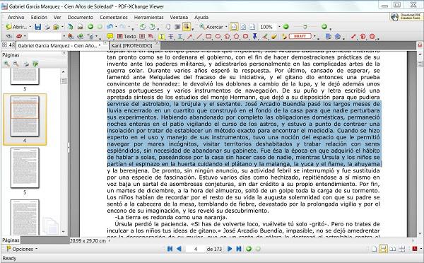 PDF-XChange, visor de PDF rápido y con opciones de edición