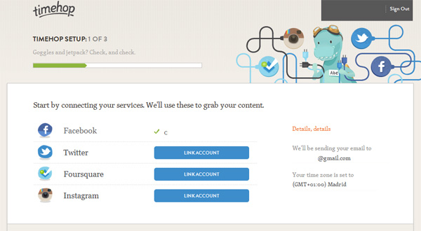 Timehop, así­ eras hace un año en Facebook, Twitter y Foursquare