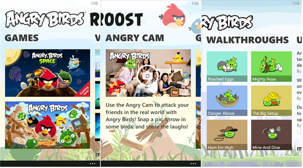 Angry Birds Roost, todo el universo Angry Birds para los Nokia Lumia