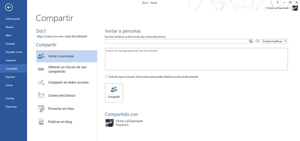 Cómo compartir documentos de Word por Internet