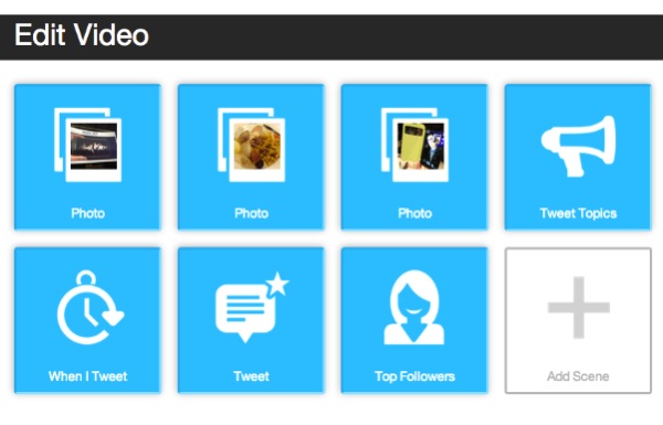Haz un ví­deo gratis con tu actividad en Twitter