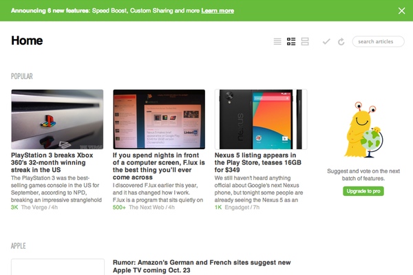 Feedly añade nuevas funciones a su lector RSS