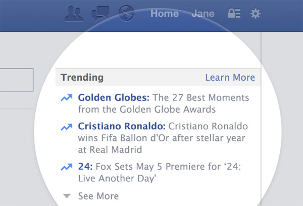 Facebook empieza a mostrar los Trending Topic en portada