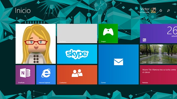 Cómo organizar los iconos de la interfaz principal en Windows 8.1