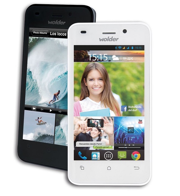 Wolder mismart Smile w1:), smartphone de 4 pulgadas para chatear y navegar