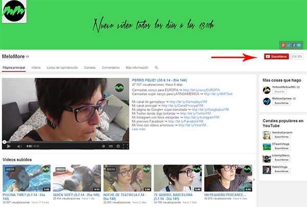 Cómo suscribirte a un canal de YouTube