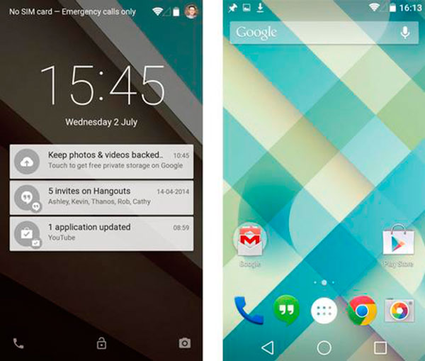 Comparativa Android L vs Windows Phone 8.1