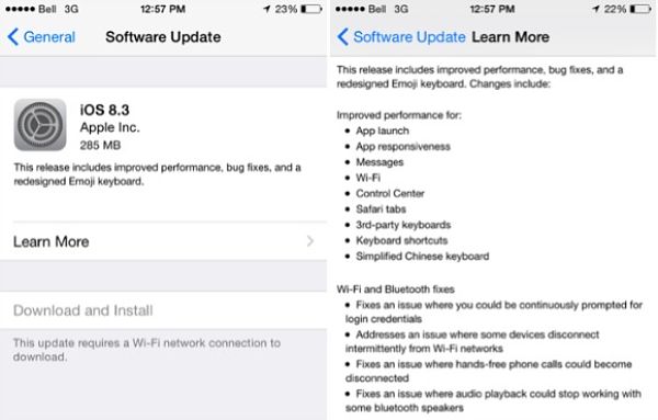 La actualización a iOS 8.3 ya está disponible para todos los equipos