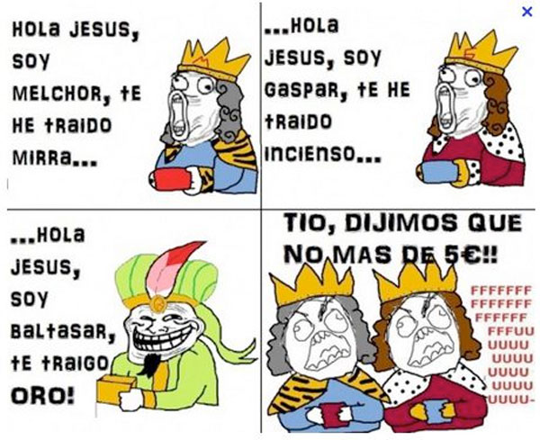 Los mejores memes para felicitar Reyes por WhatsApp