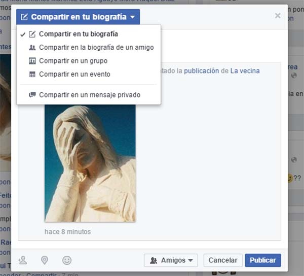 Cómo hacer una publicación de Facebook a partir de un comentario