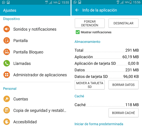 La aplicación se cerró inesperadamente en Android, soluciones
