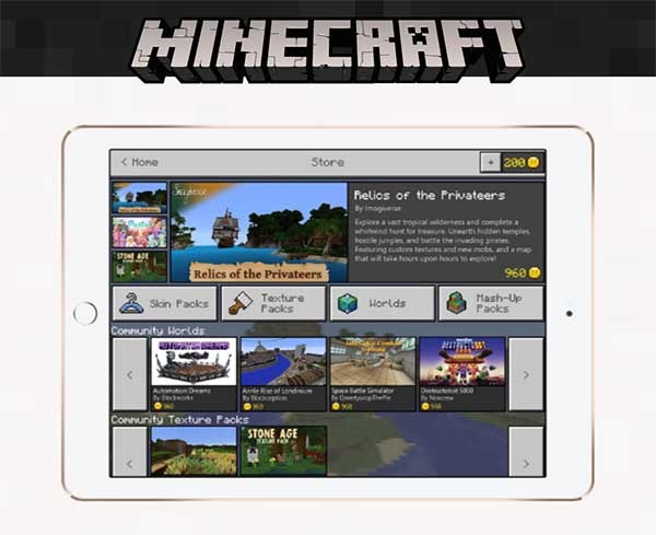 Minecraft lanza su Marketplace, una tienda donde vender creaciones