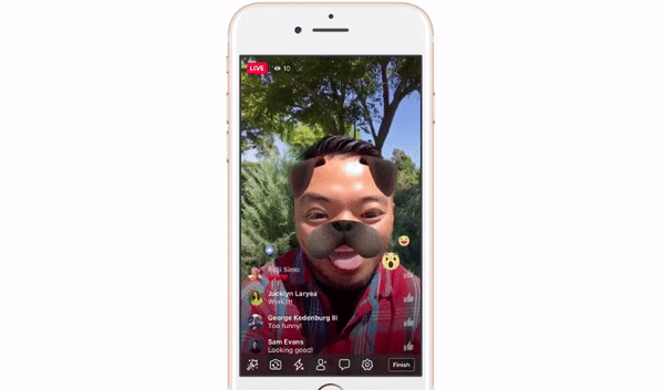 Facebook añade GIFs y nuevas opciones para la cámara en Stories