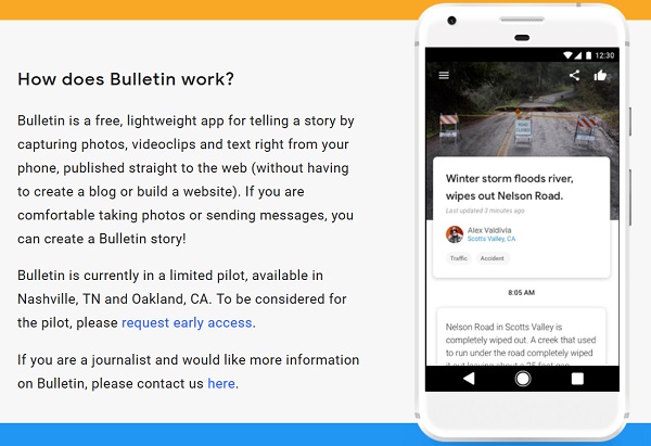 Google Bulletin, así­ es el nuevo servicio de noticias de Google