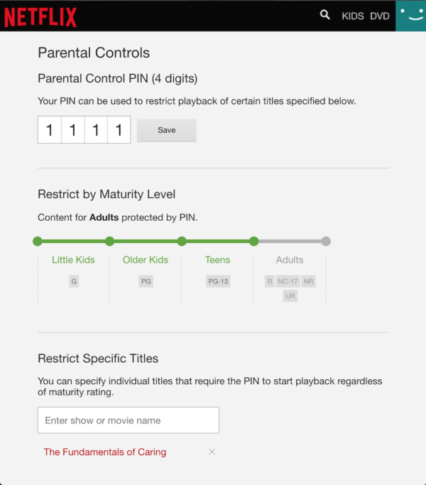Netflix te permitirá bloquear películas y series con un PIN