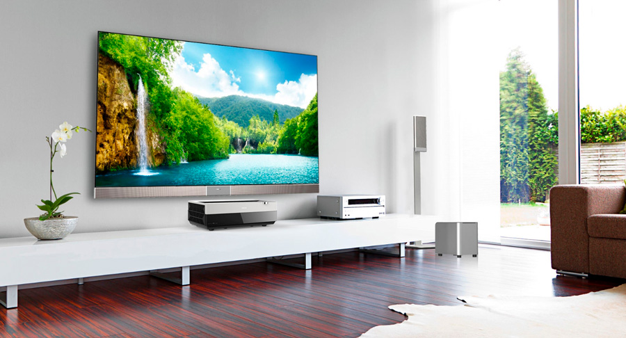 HISENSE Láser TV, pantalla de hasta 100 pulgadas con resolución 4K