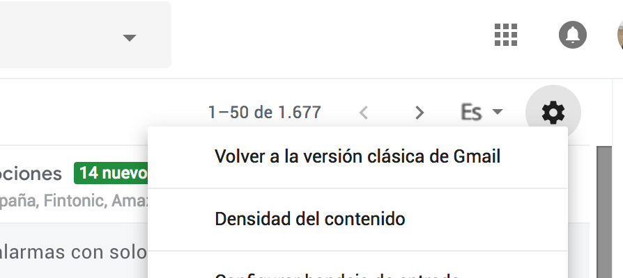 Cómo volver al antiguo diseño de Gmail
