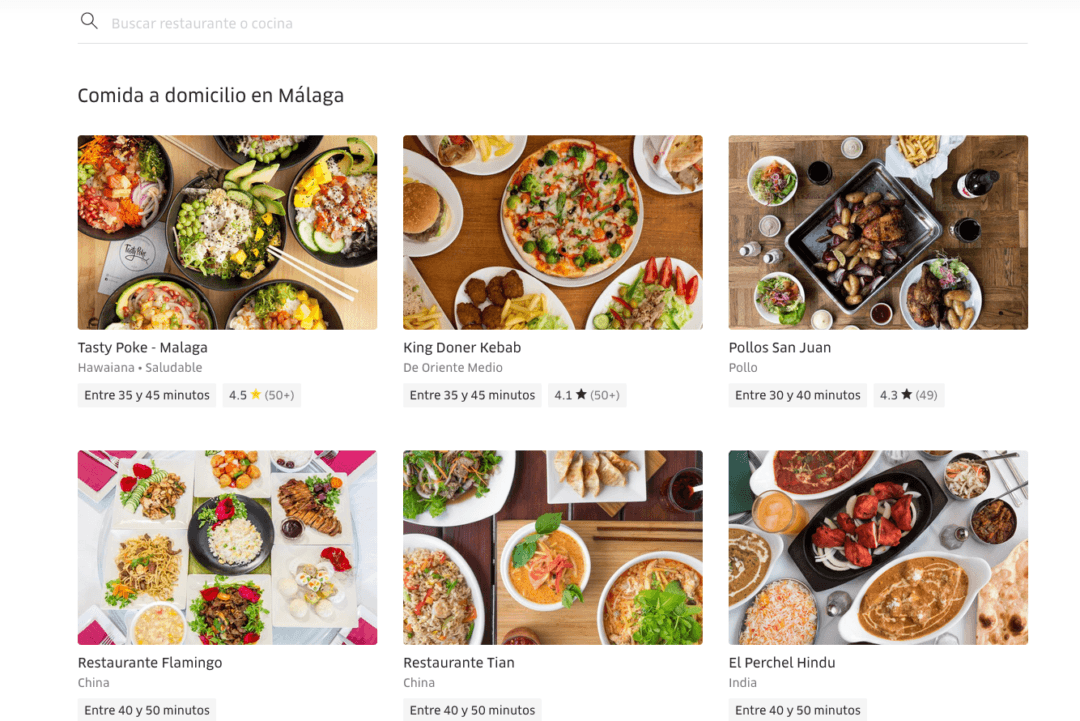 Las mejores webs para pedir comida a domicilio