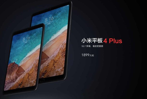 Xiaomi Mi Pad 4 Plus, tablet de 10 pulgadas con gran batería