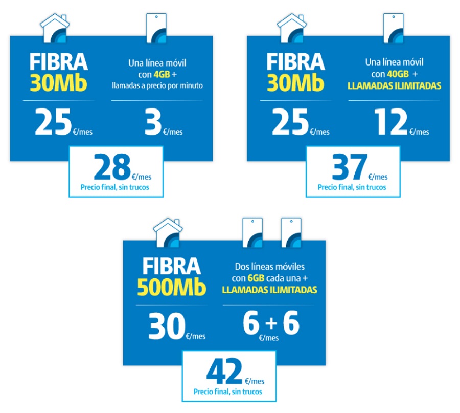 DIGI ofrece fibra de 500 Mb a 30 euros al mes