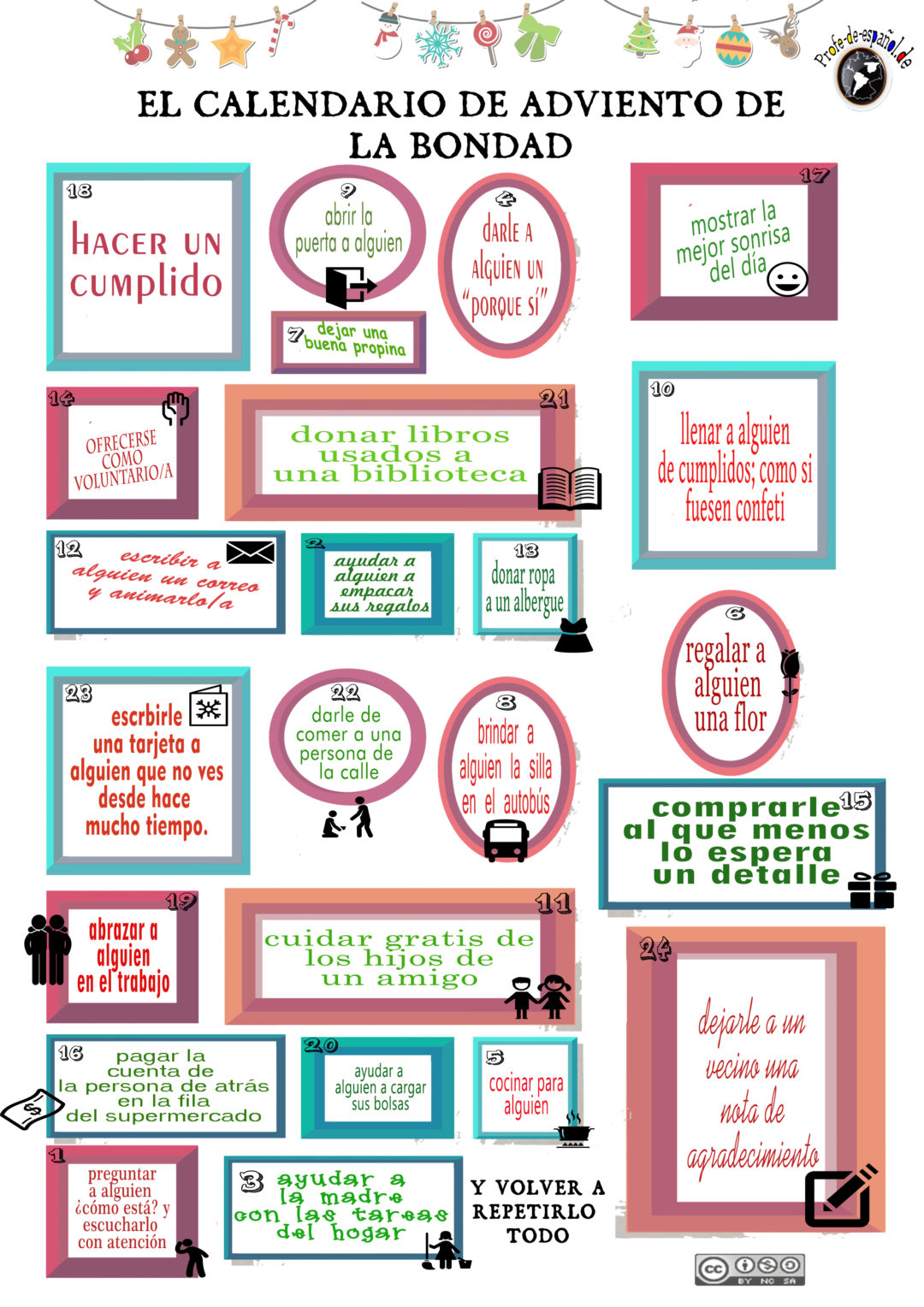 20 imágenes de calendario de adviento 2018 para descargar e imprimir