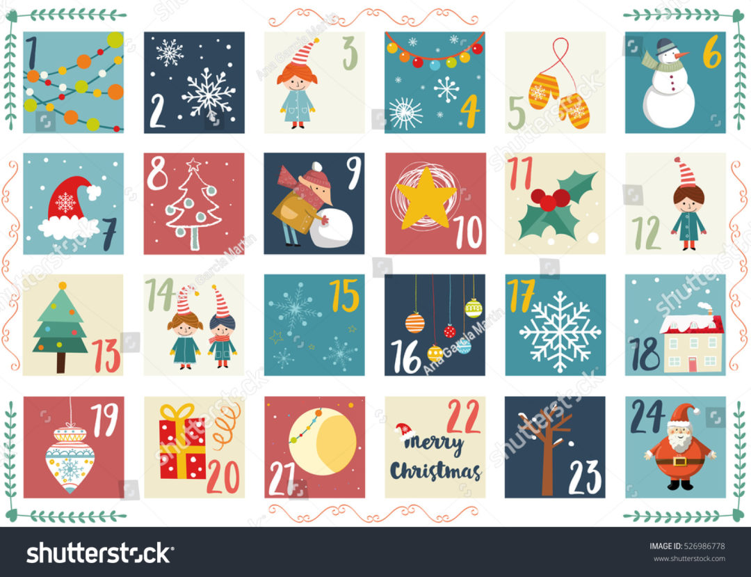 20 imágenes de calendario de adviento 2018 para descargar e imprimir