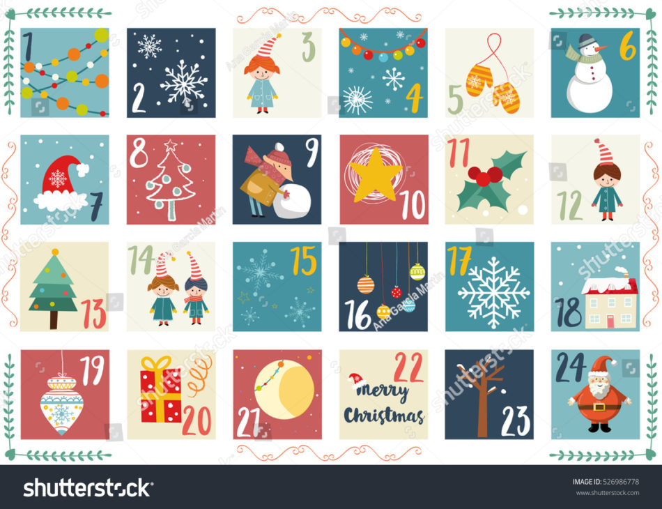 20 imágenes de calendario de adviento 2018 para descargar e imprimir