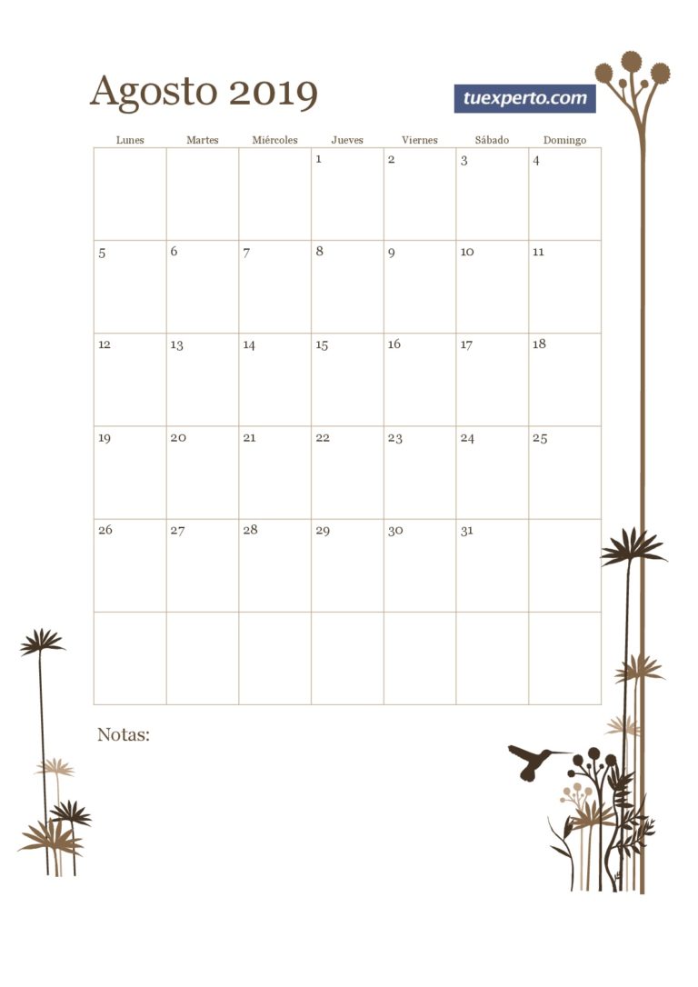 Calendario 2019, más de 150 plantillas para imprimir y descargar gratis