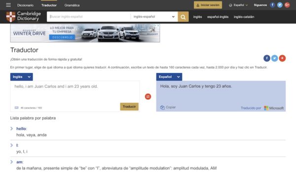 Traductor inglés a español, 10 webs para traducir textos