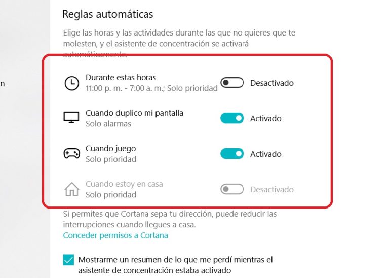 Qué es el Asistente de Concentración de Windows 10 y cómo configurarlo