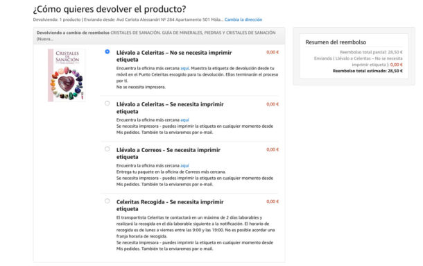 Todos los pasos y opciones para hacer una devolución en Amazon