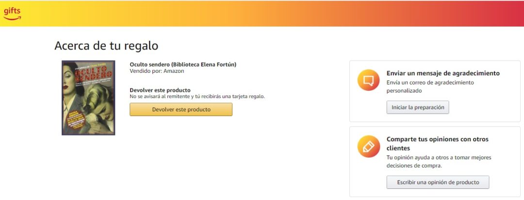 Cómo compartir un tique regalo con Amazon