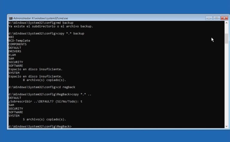 Solución al error BAD SYSTEM CONFIG INFO de Windows 10