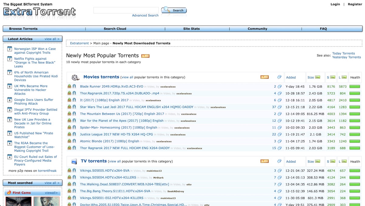 15 alternativas a Torrent Downloads para descargar Torrent en 2019