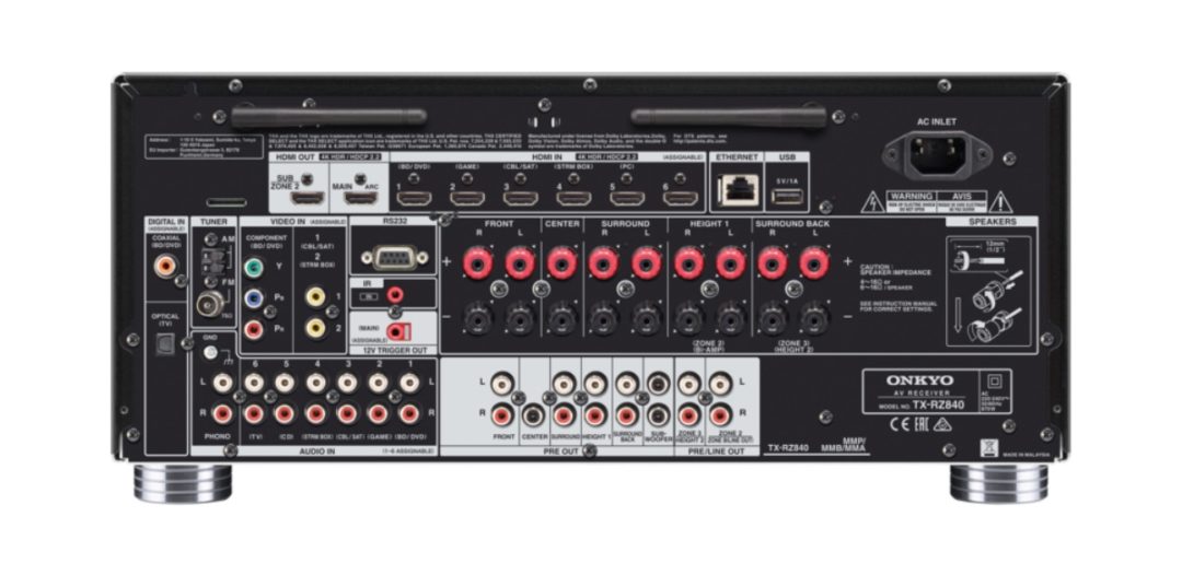 Onkyo TX-RZ840 y TX-RZ740, receptores AV con Dolby Atmos y DTS:X