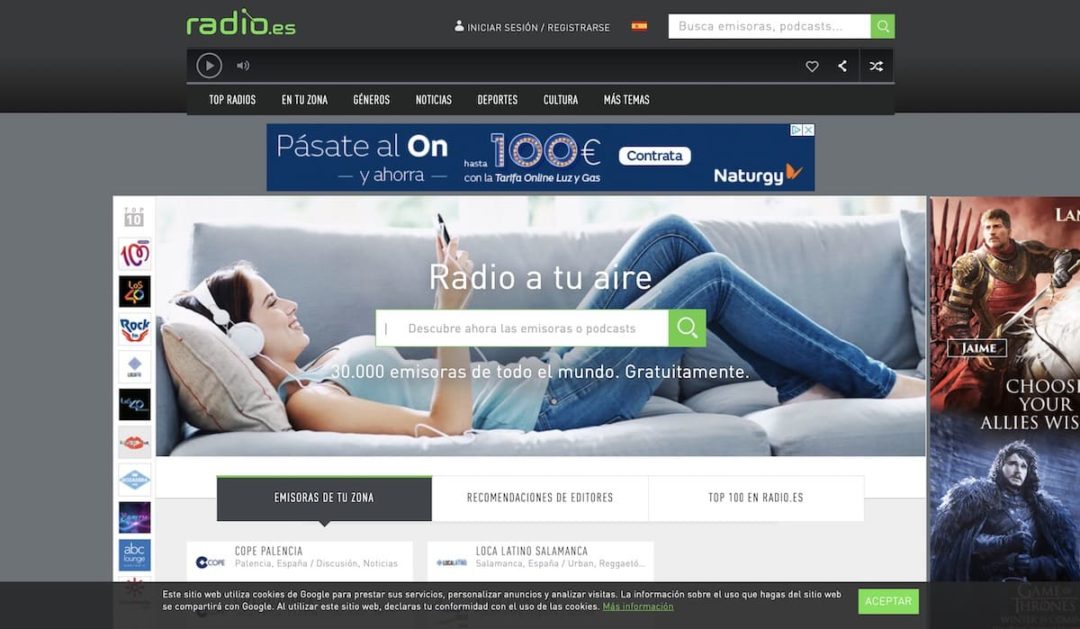 5 páginas para escuchar música en online gratis sin descargar