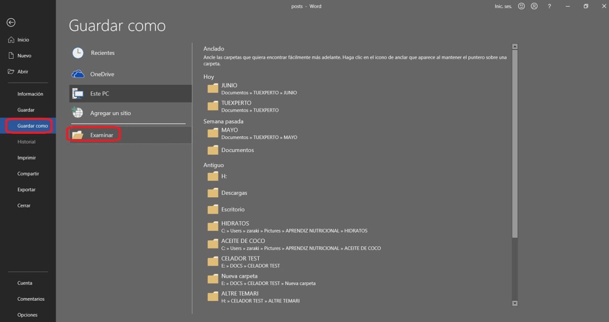 5 formas de guardar un documento Word como un documento PDF