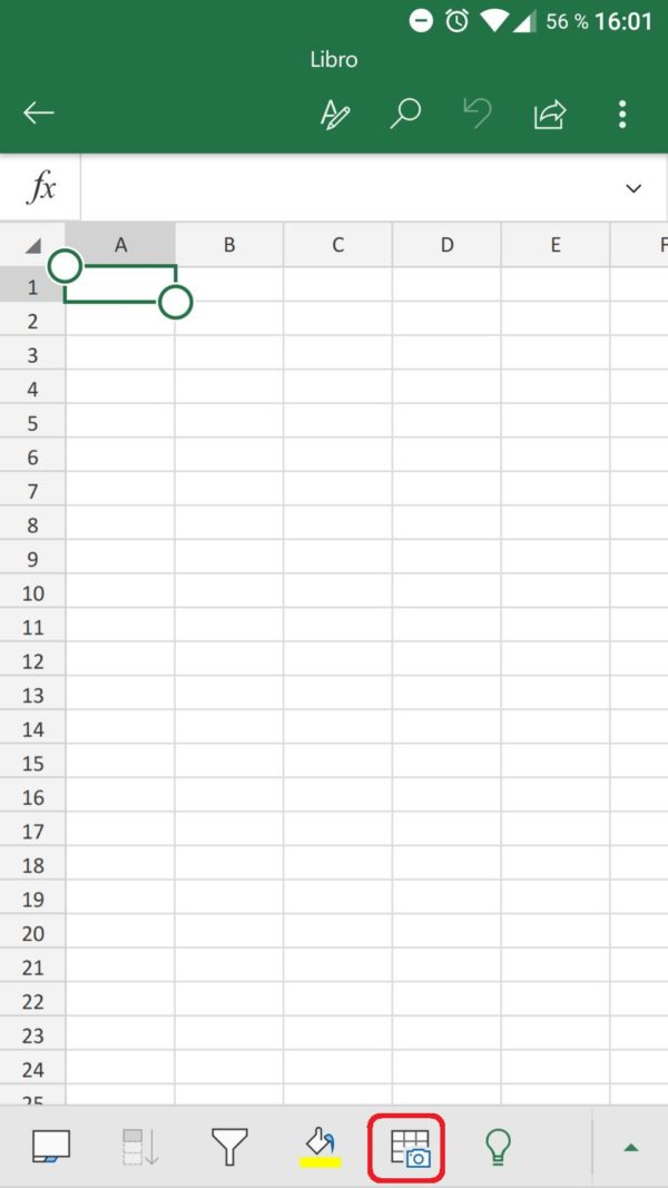 Cómo crear una tabla de Excel a partir de una foto