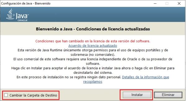 Cómo descargar e instalar Java en Windows 10